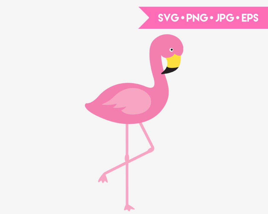 Flamingo SVG Cut File for Cricut and Silhouette. Digital Clipart ...