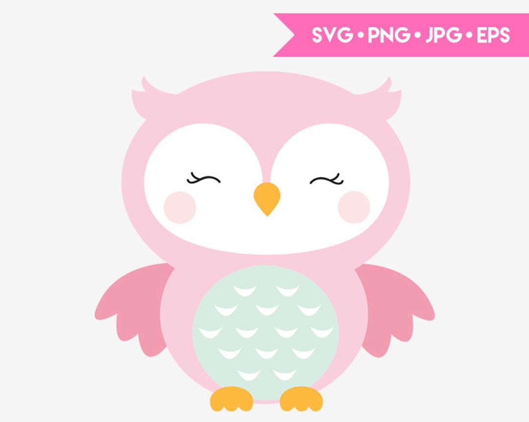 Cute Baby Owl SVG Cut File for Cricut and Silhouette. Digital Clipart ...
