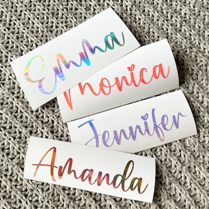 Custom Water Bottle Vinyl Stickers Custom Name Stickers - Etsy