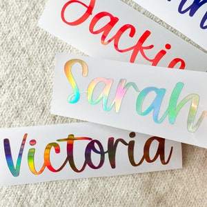 Custom Name Vinyl Sticker Decal, Custom Text for Tumbler, Labels for ...