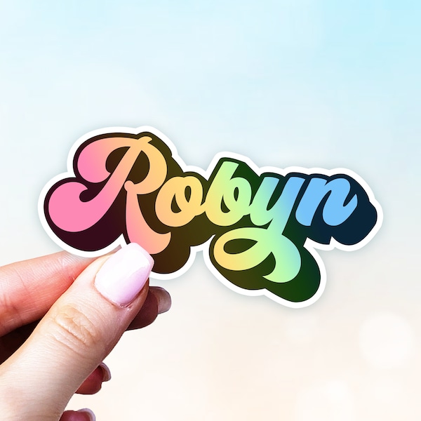 Custom Name Stickers - Etsy