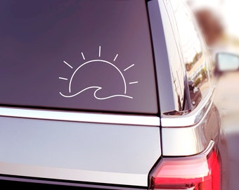 Beach Sunset Decal - Etsy