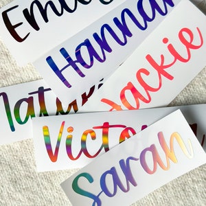 Custom Name Vinyl Sticker Decal, Custom Text for Tumbler, Labels for ...