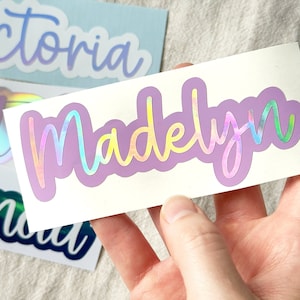 Layered Vinyl Sticker, Name Decal for Tumblers, Name Stickers for ...