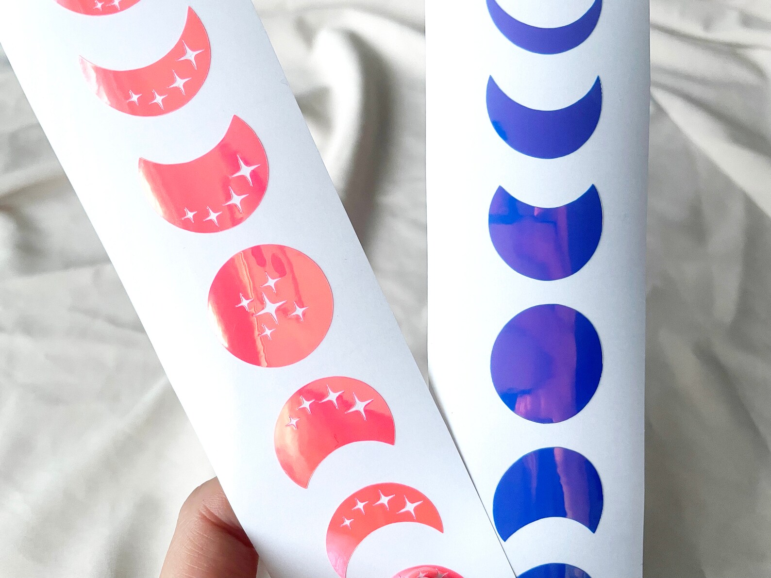 Moon Phases Vinyl Car Decal Holographic Car Decals Car - Etsy