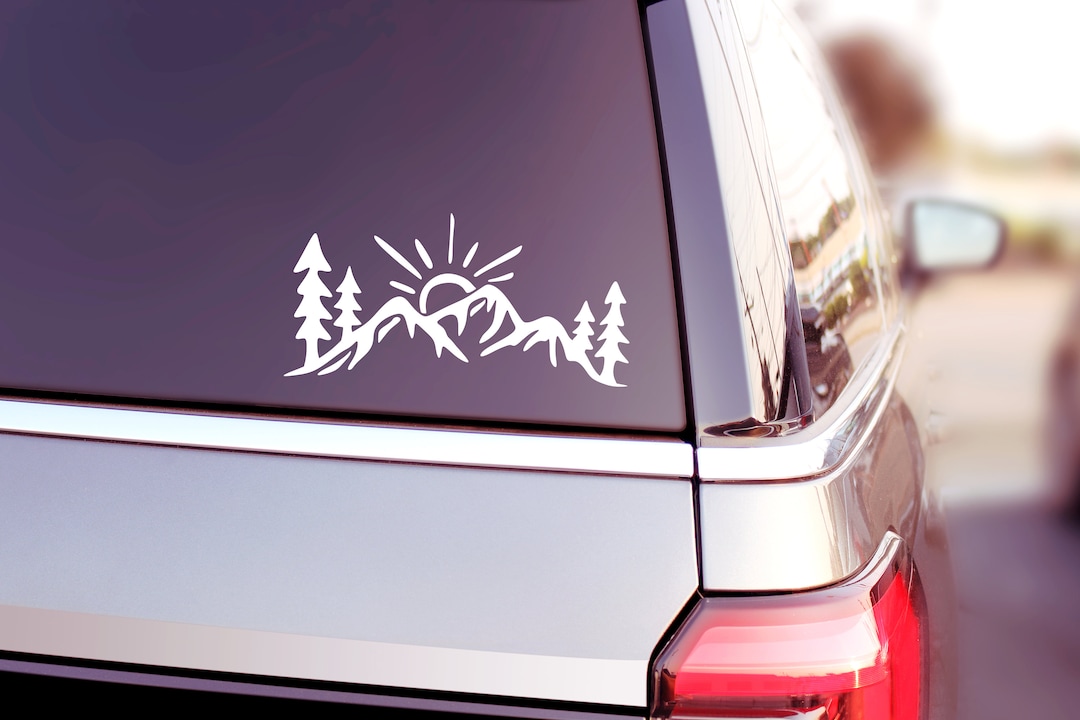 Mountain Decal, Car Decal, Adventure Vinyl Decal, Laptop Decal - Etsy
