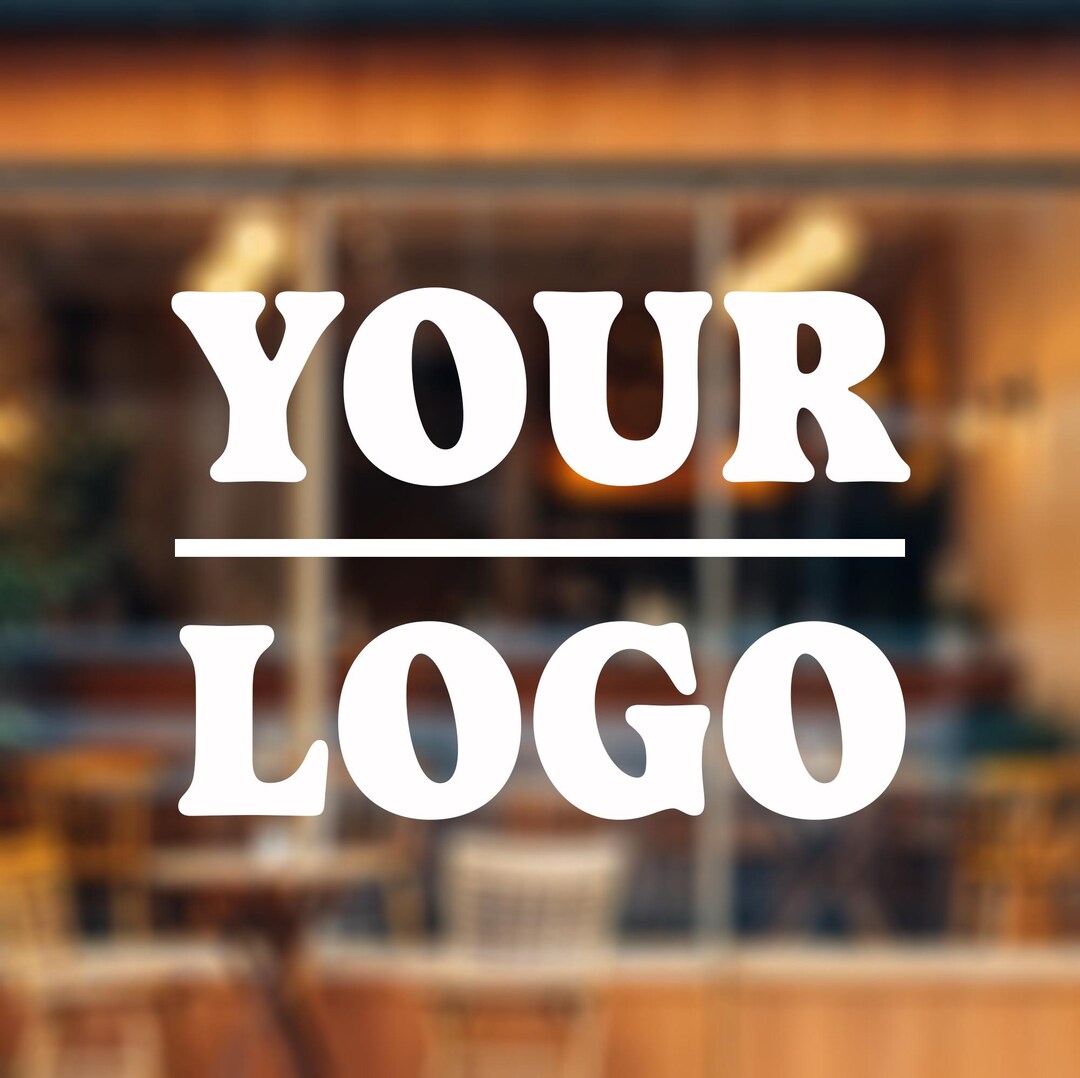 Custom Logo Decal, Vinyl Window Business Sign, Promotional Sticker for ...