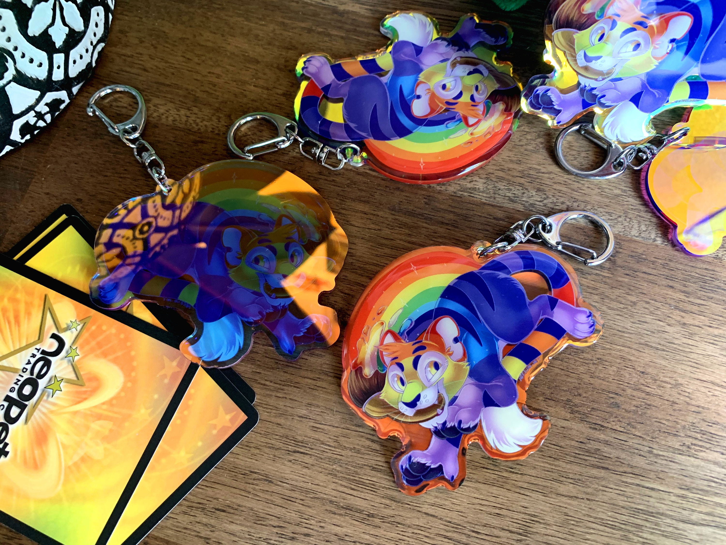 RAINBOW KOUGRA Neopets Inspired Acrylic Holographic - Etsy