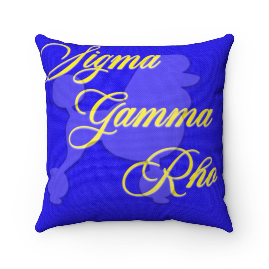 Sigma Gamma Rho Inspired Throw Pillow Sisterhood Divine Nine Soror ...