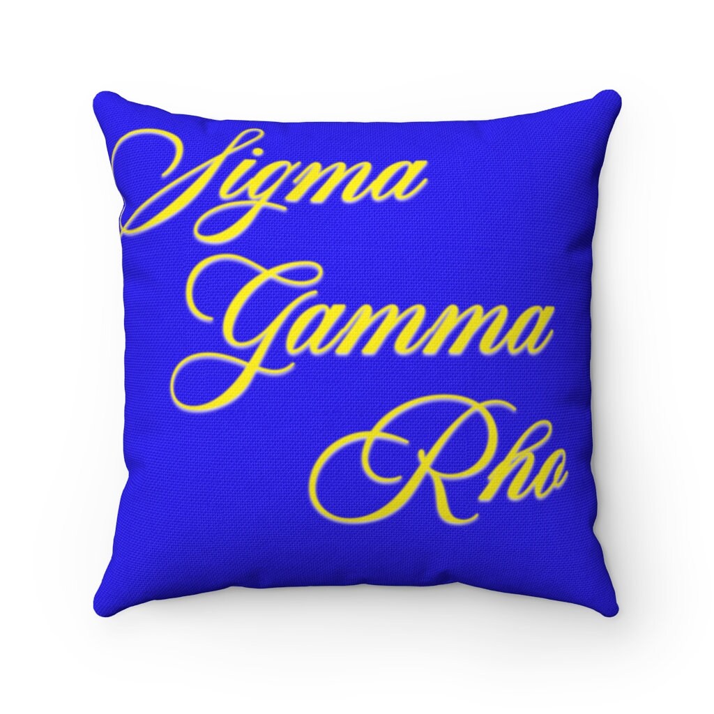 Sigma Gamma Rho Inspired Throw Pillow Sisterhood Divine Nine Soror ...