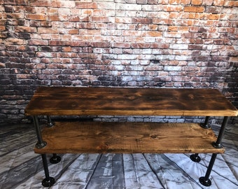 Rustic tv stand | Etsy