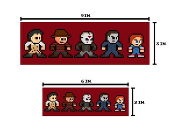 8bit TURTLE VILLAINS Set of 5 Pixel Art Sticker Sheets - Etsy