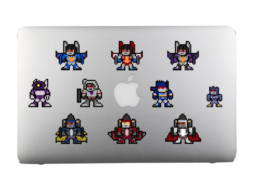 8bit Vinyl Decals, DECEPTICONS, Set of 10, Pixel Art, Sticker Sheet ...
