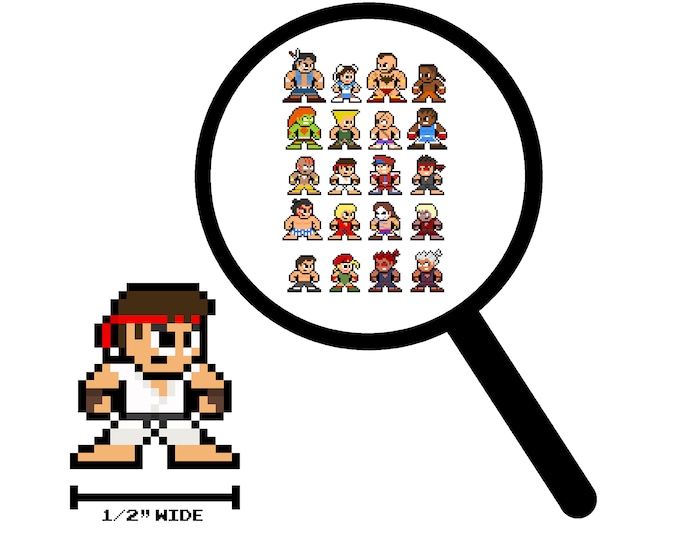 Street Fighter Stickers Set 1 - Etsy
