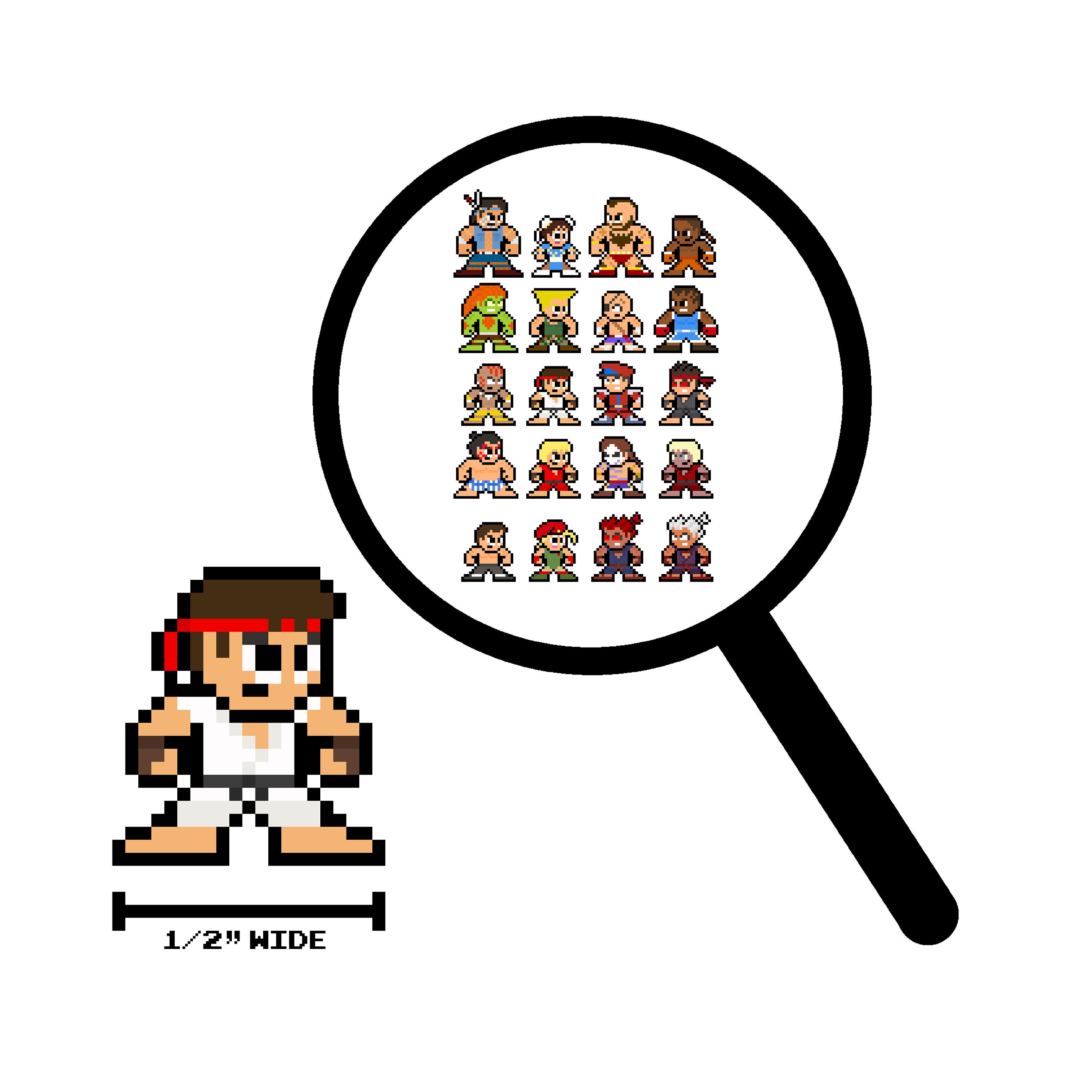 Super Street Fighter Iv 8 Bit Ryu Cellphone Charm Download Movimientos ...