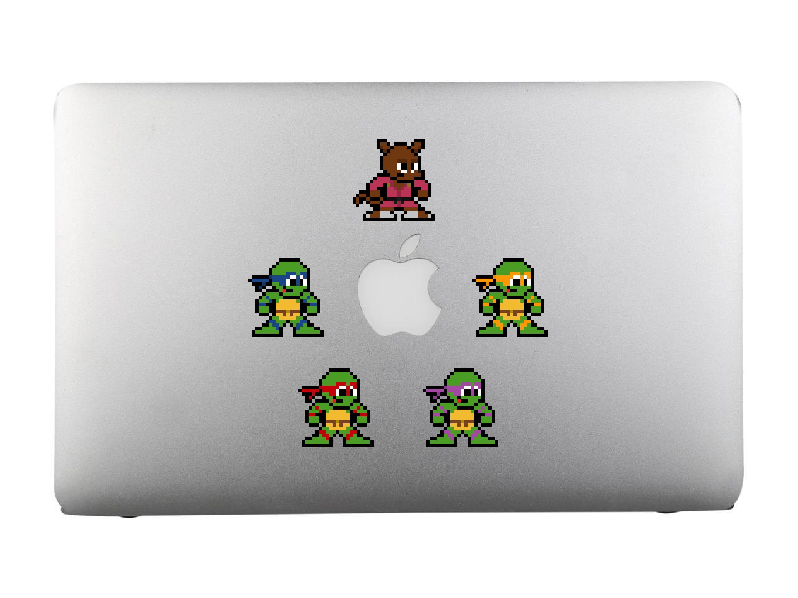 8bit Vinyl Decals NINJA TURTLES Set of 5 Pixel Art - Etsy