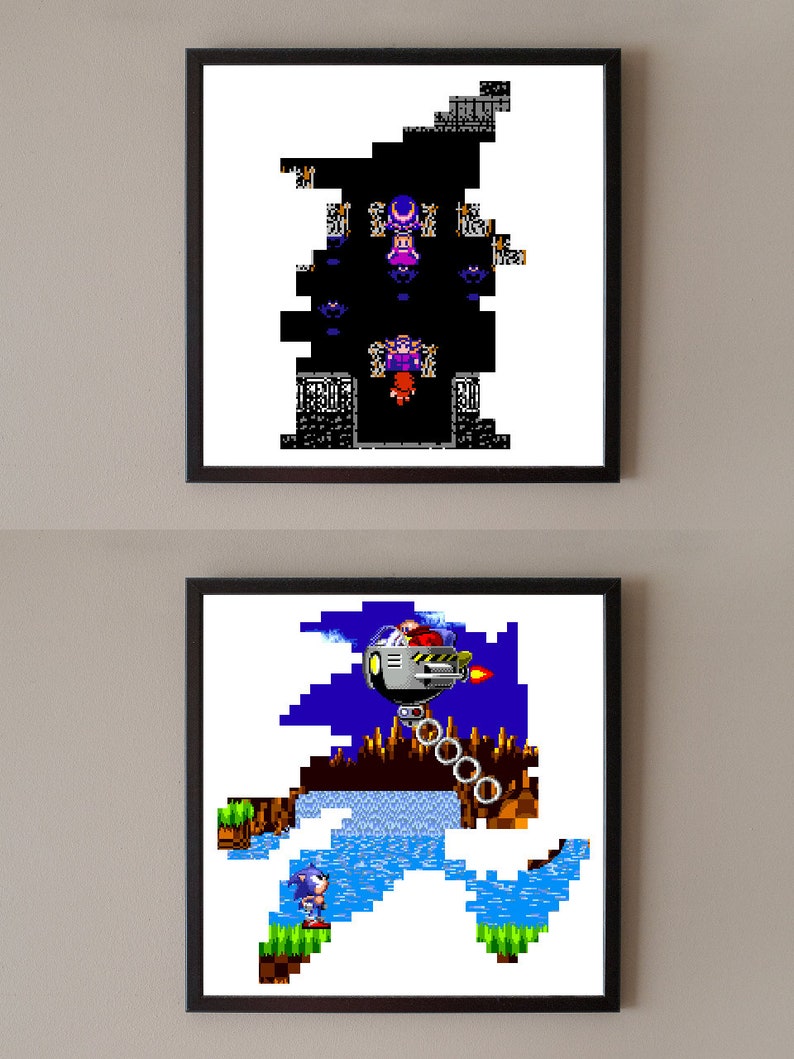RETRO GAMING PRINTS, 12 X 12 Print, Poster Prints, for Game Rooms, for ...