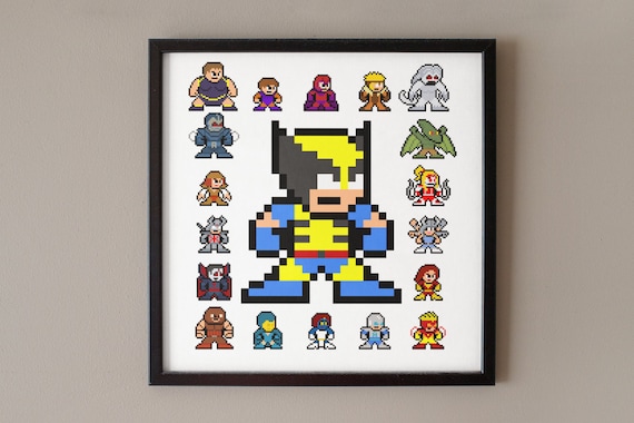 X Men Pixel Art 8 Bit Giant Size X Men By 8BitHeroDotOrg On DeviantArt