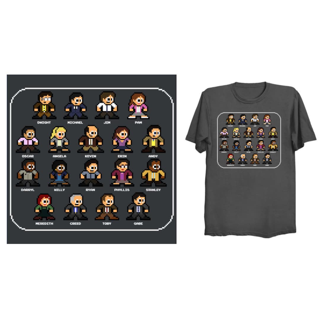 Retro OFFICE STAFF T-shirt 8-bit Style Shirt NES - Etsy