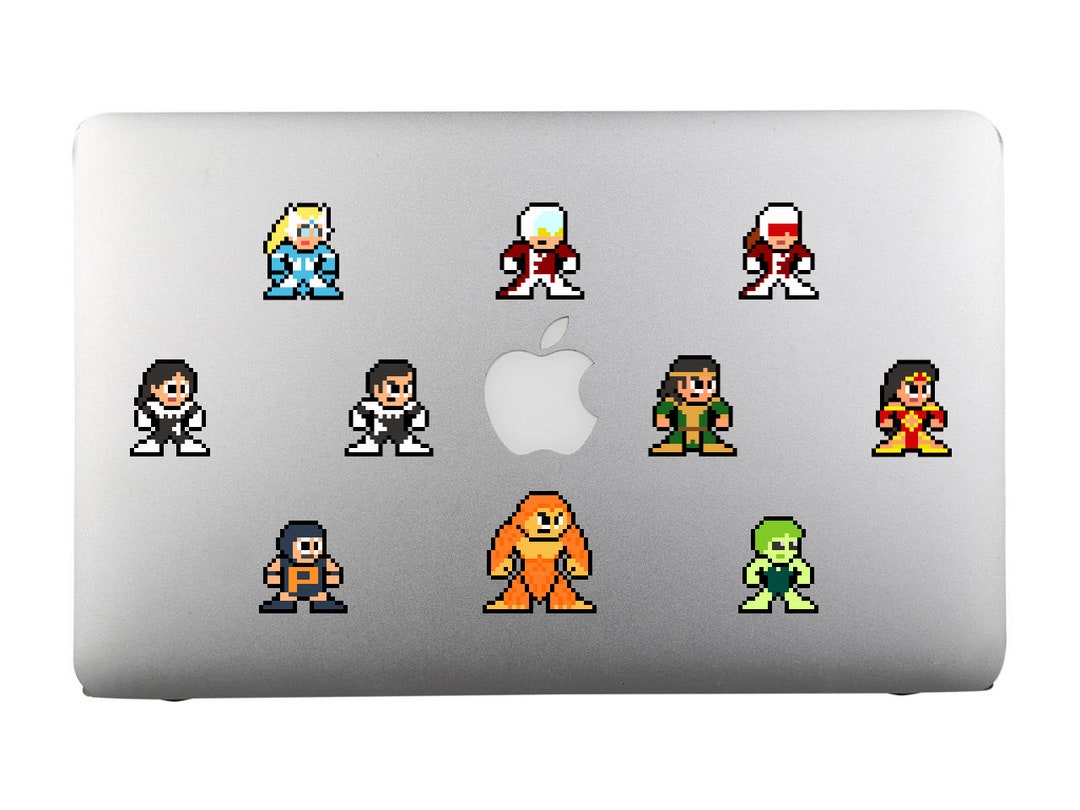 8bit Vinyl Decals, ALPHA FLIGHT, Set of 10, Pixel Art, Sticker Sheet ...