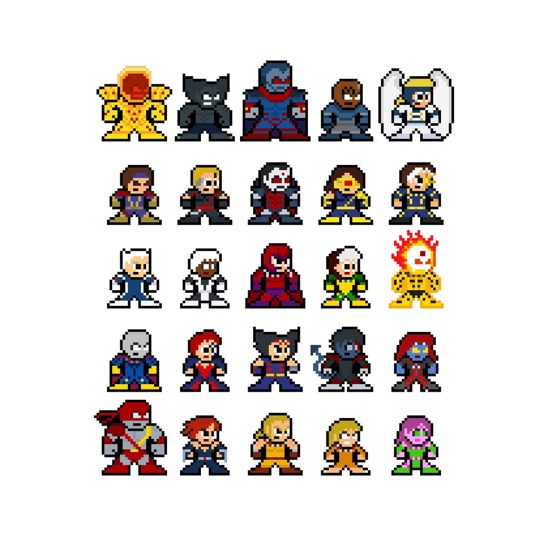 8-bit AGE OF APOCALYPSE Master Set Vinyl Decal Stickers Pixel Art - Etsy