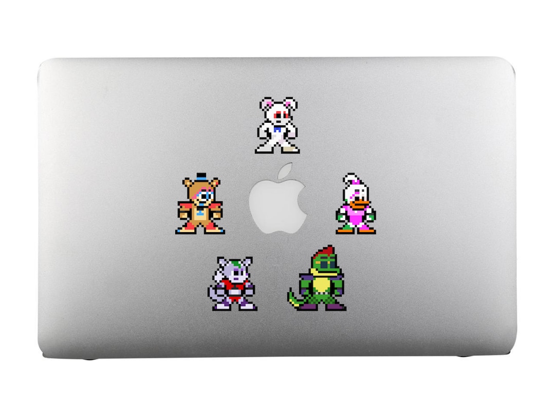 8bit Vinyl Decals SECURITY BREACH Set of 5 Pixel Art - Etsy
