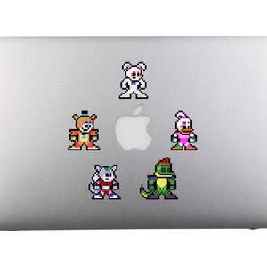 8bit Vinyl Decals SECURITY BREACH Set of 5 Pixel Art - Etsy
