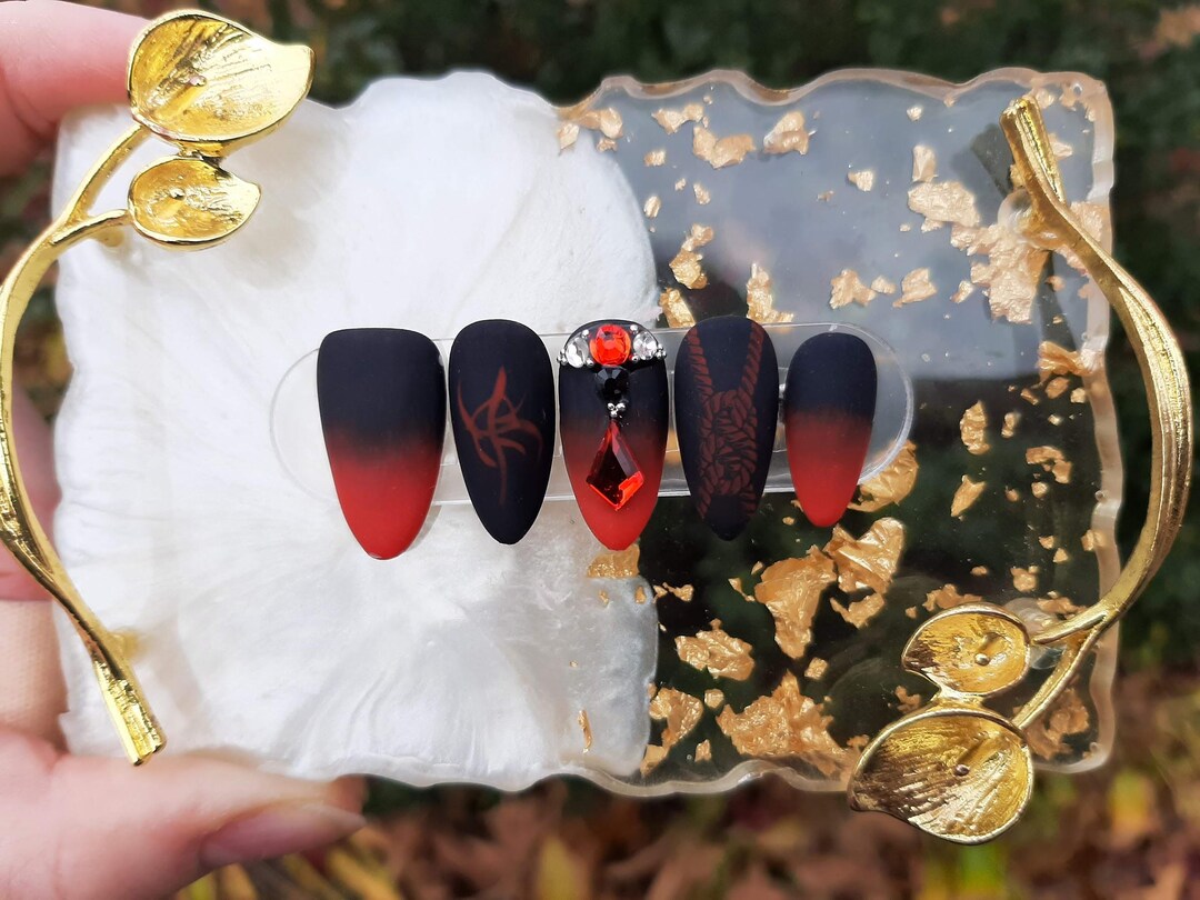 Matte Black and Red Ombre the Scum Villain's Self-saving System Luo ...