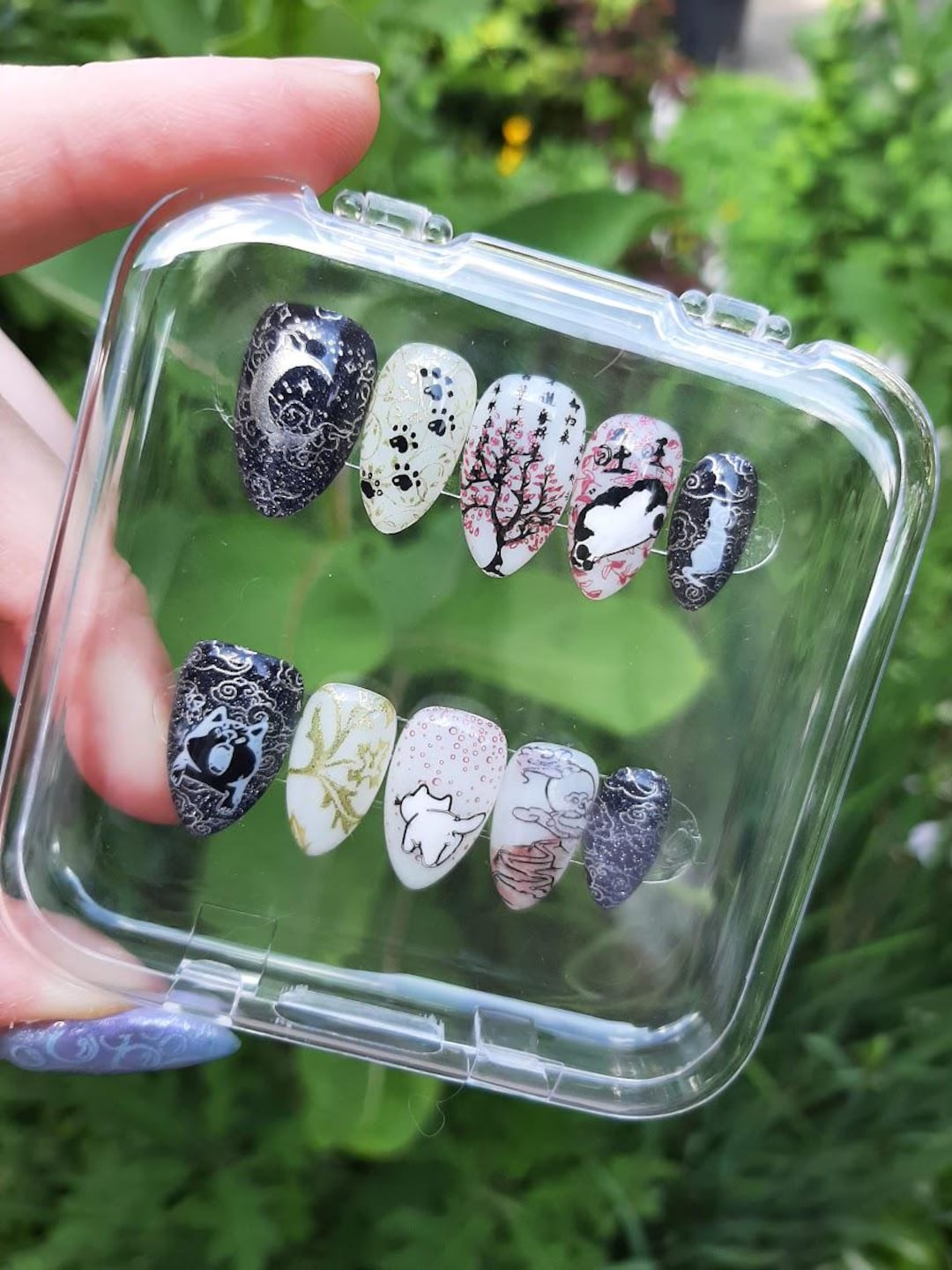 The Husky and His White Cat Shizun Handmade Press-on Nails : Ranwan Mo ...