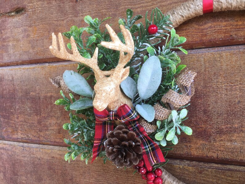 Deer, Joy Jute Wreath, Christmas Decorations, Wreaths, Farmhouse Decor ...