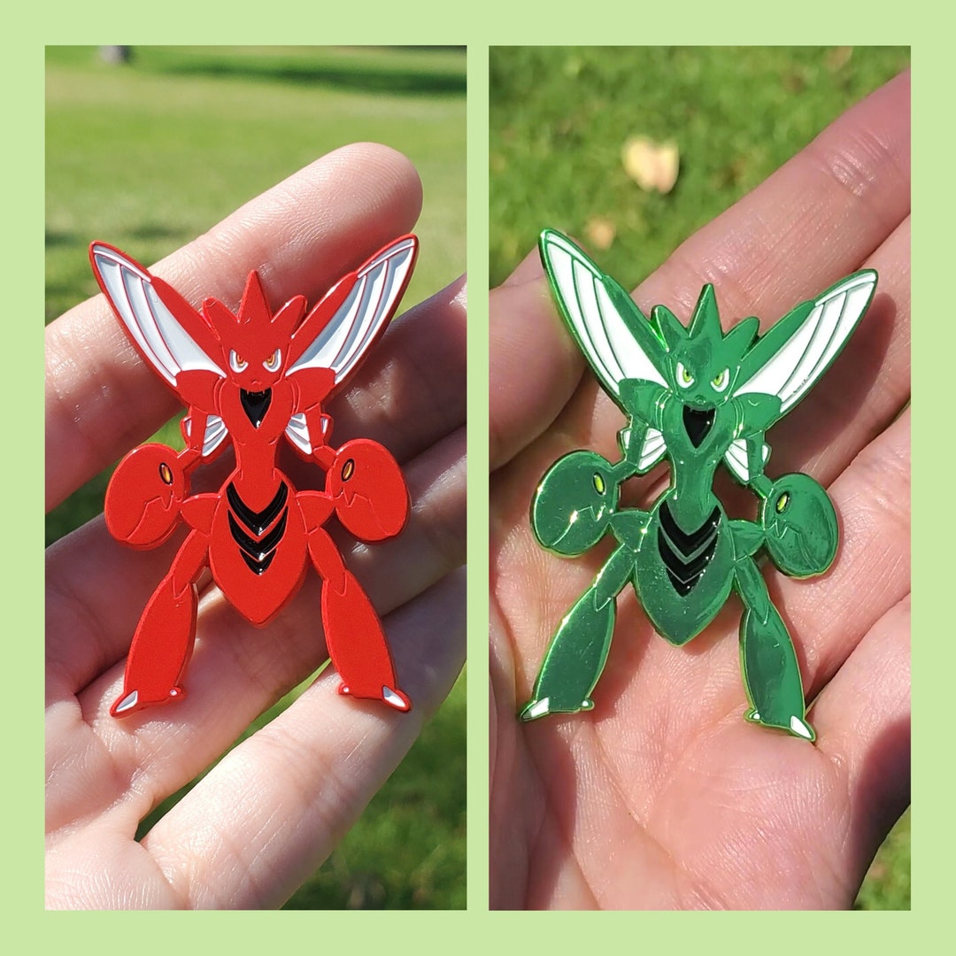 Pokemon Scizor 2 Soft Enamel Pin Common/shiny Dyed - Etsy