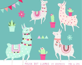 Llama clipart | Etsy
