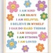 Retro Affirmations Wall Art, Positive Affirmations for Kids, Happy ...