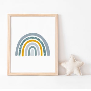 Boys Rainbow Printable - Instant Download, Boys Rainbow Portrait, Boys ...