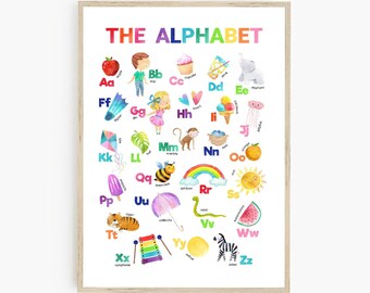 Rainbow Printable Instant Download Bright Watercolor - Etsy