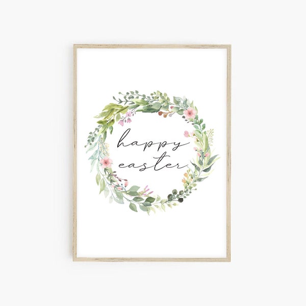Happy Easter Print - Etsy
