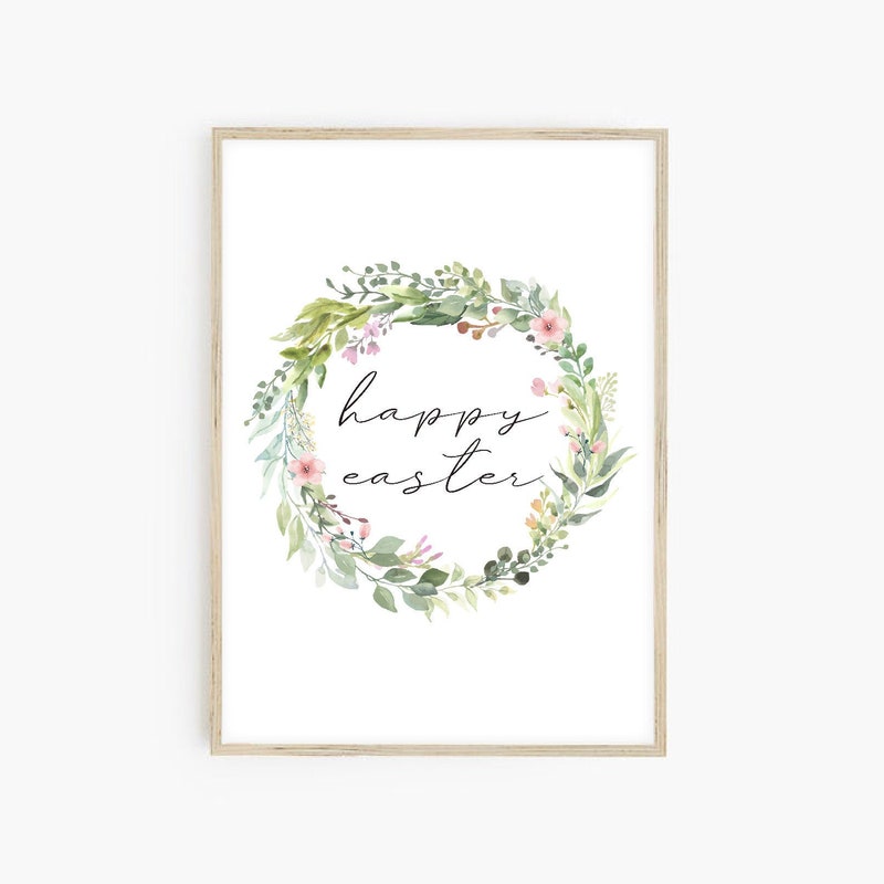 Happy Easter Print - Etsy
