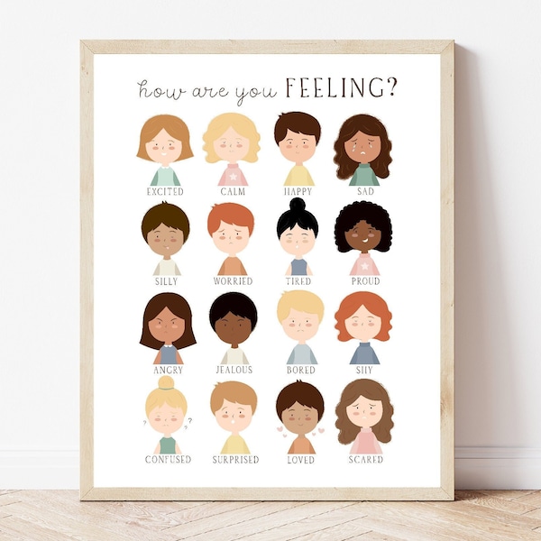 Feelings Chart - Etsy