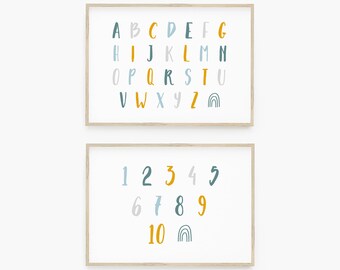 Teal and Yellow - Etsy