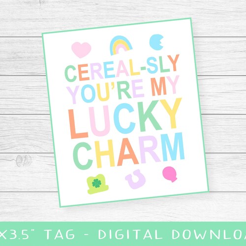 You're My Lucky Charm SVG Cereal-sly Lucky Saint - Etsy