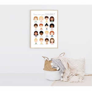 Feelings Chart and Flashcards Set, Printable Bundle, Feelings Flash ...