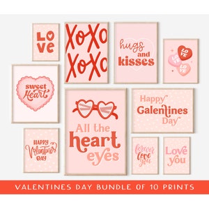Valentine's Day Printable Gallery Wall Art, Romantic Art Prints ...