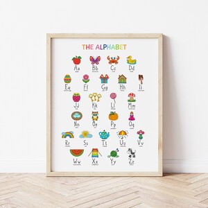Educational Posters Set of 6 - Homeschool Decor, Pre School Wall Art ...