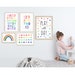 Play All Day Wall Art Set Instant Download, Gallery Print Set, Rainbow ...