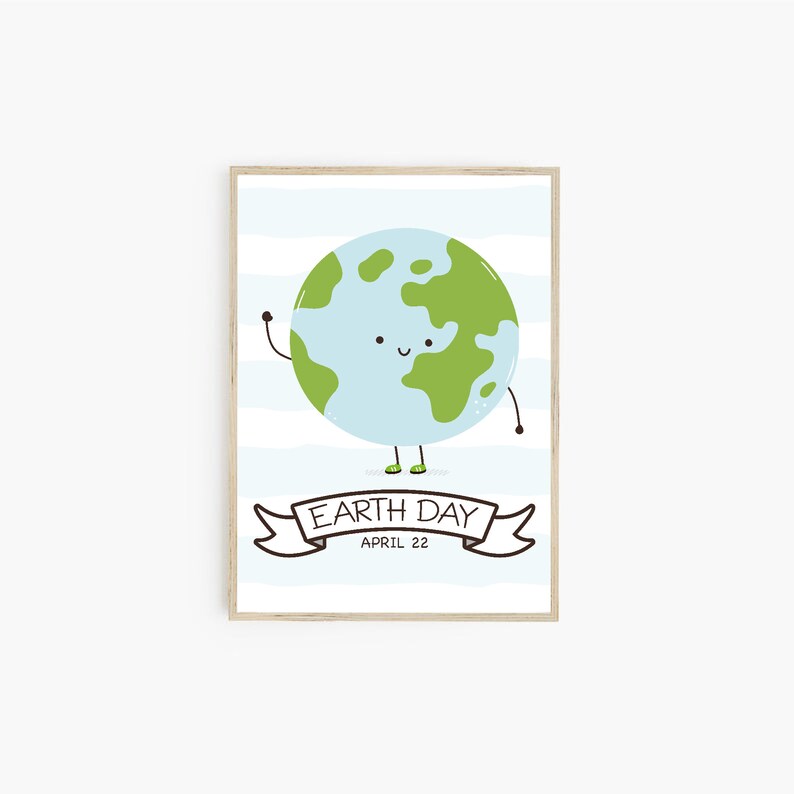 Earth Day Printable Poster Earth Day Print Instant Download - Etsy