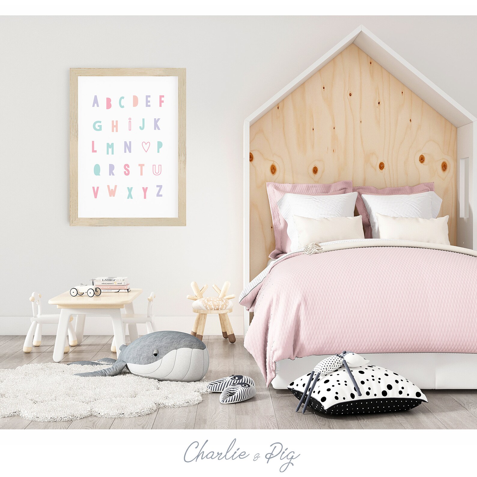 Alphabet Printable Wall Art I Love You Alphabet Print - Etsy