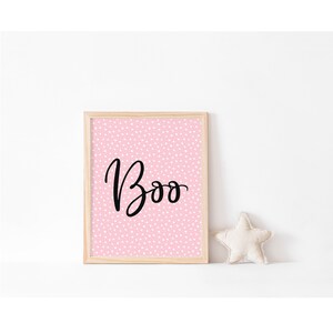 Set of 6 Halloween Printable Wall Art- Instant Download, Pink Halloween ...