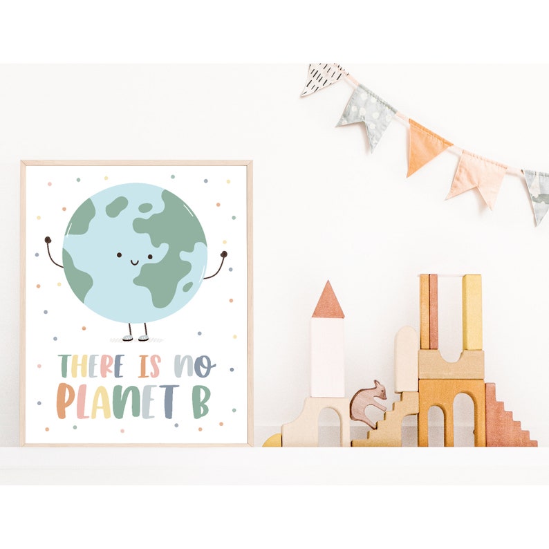 There is No Planet B Poster, Earth Day Printable, Boho Classroom Decor ...