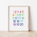 Rainbow Alphabet and Numbers Print Set Instant Download Set - Etsy