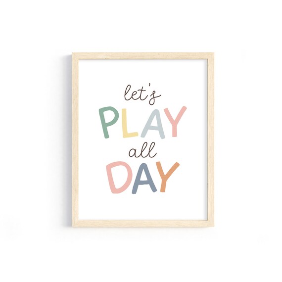 Prints Digital Prints Reading Corner Poster Playroom Wall Art Set of 2 ...